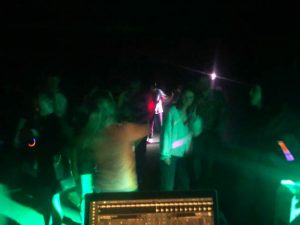 Battery-powered DJ party setup - Audio, lights, and mixing!